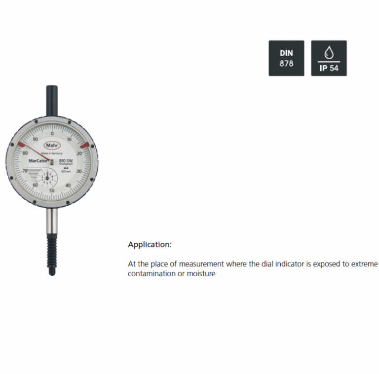 MarCator 810 SW / 803 SW | Water- and dust-resistant Dial Indicator ...