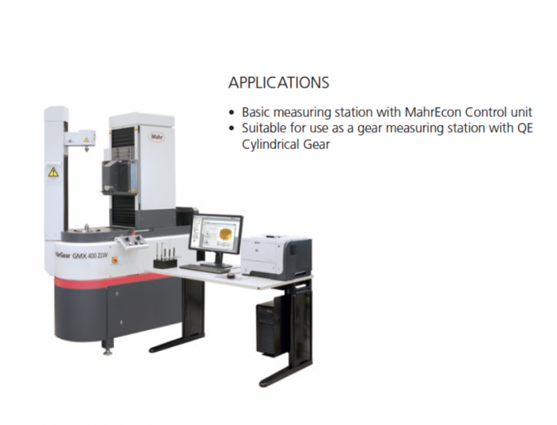 MarGear GMX 400 ZLW | Universal Gear Measuring Center - Besmic Optic ...