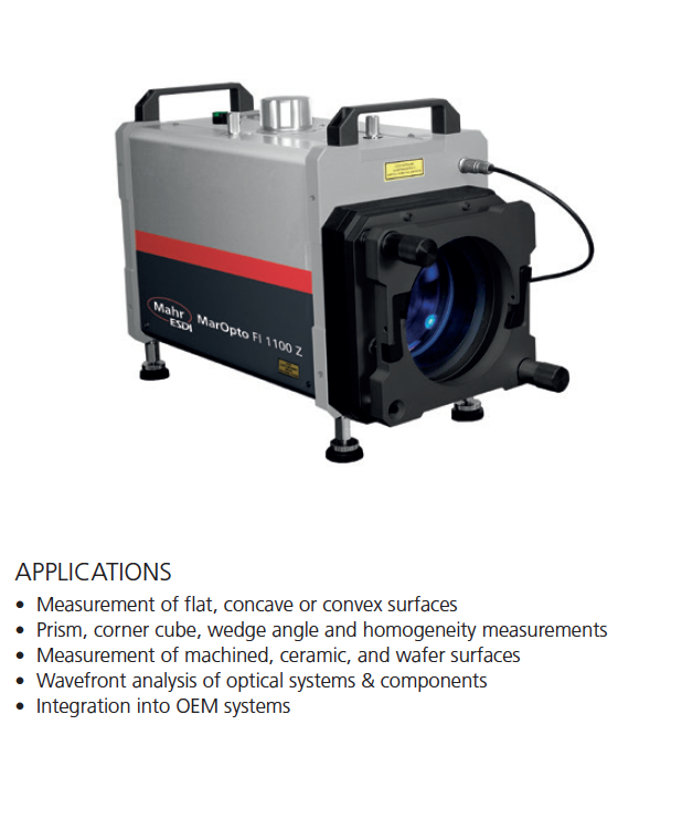 MarOpto FI 1100 Z | Fizeau Interferometer - Besmic Optic Industry