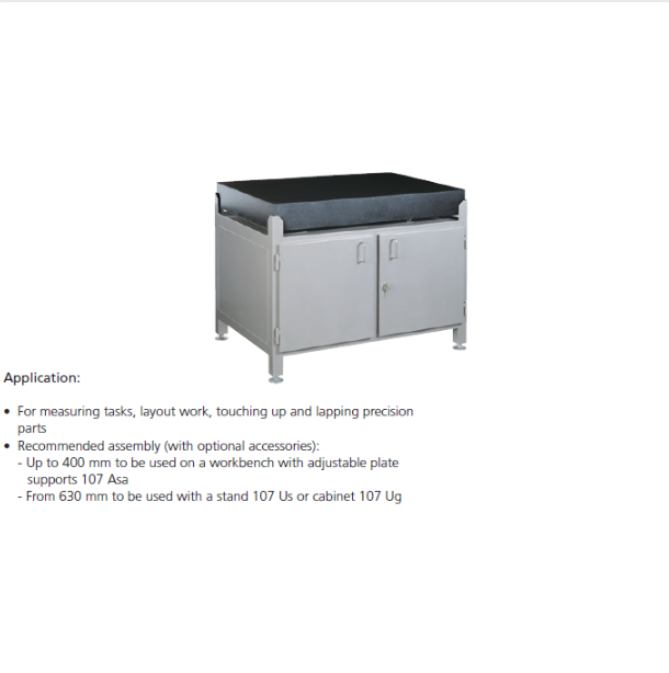 MarStand 107 G | Surface Plate Made from Granite - Besmic Optic Industry
