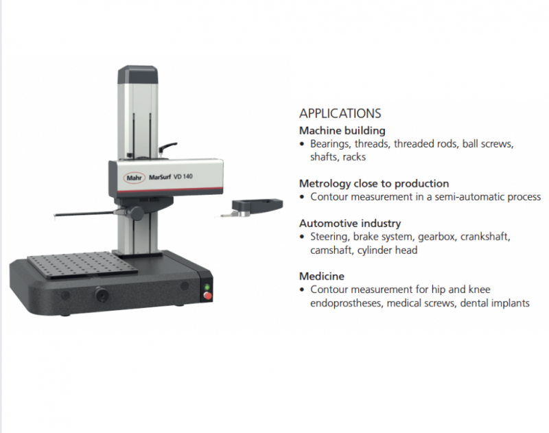 MarSurf VD 140 / VD 280 | Roughness and Contour Measuring Station ...