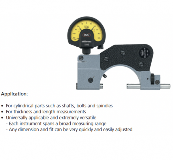 MaraMeter 840 FC | FC Indicating Snap Gage - Besmic Optic Industry