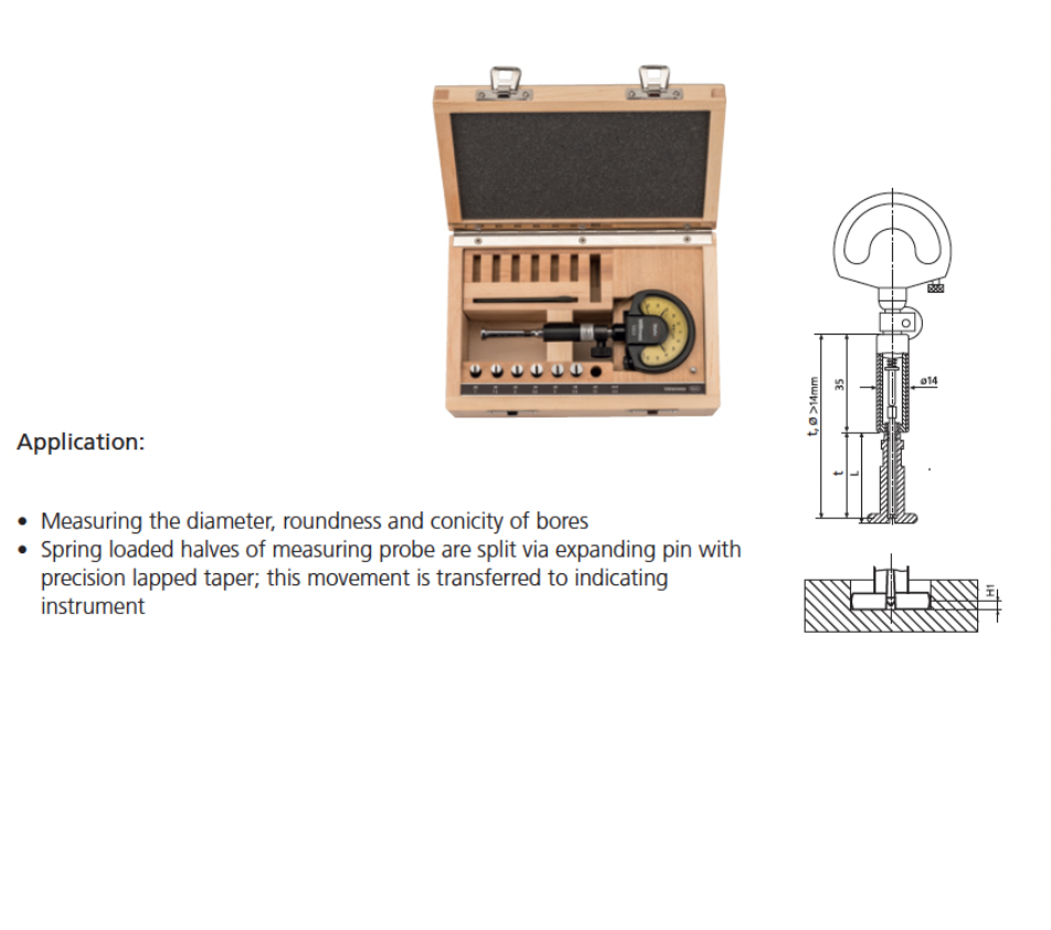 MaraMeter 844 K | Self-Centering Dial Bore Gage - Besmic Optic Industry
