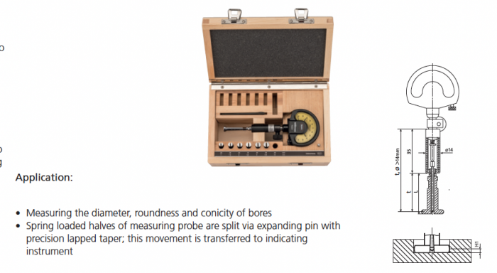 MaraMeter 844 KS |Self-Centering Dial Bore Gage - Besmic Optic Industry