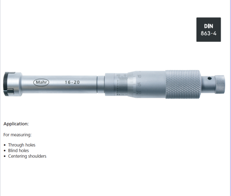 Micromar 44 A | Self-Centering Inside Micrometer - Besmic Optic Industry